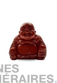 Pierre précieuse commémorative Buddha en jasper rouge
